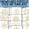 Snowflake Popsicle Sticks Activity Winter Fine Motor Skills Game ...