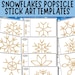Snowflakes Popsicle Stick Art, Wooden Snowflakes Snowflake Favors ...