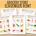 Grocery Store Scavenger Hunt Printable, Kids Scavenger Hunt Grocery ...