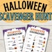 Halloween Scavenger Hunt Printable | Preschool Halloween Scavenger Hunt ...