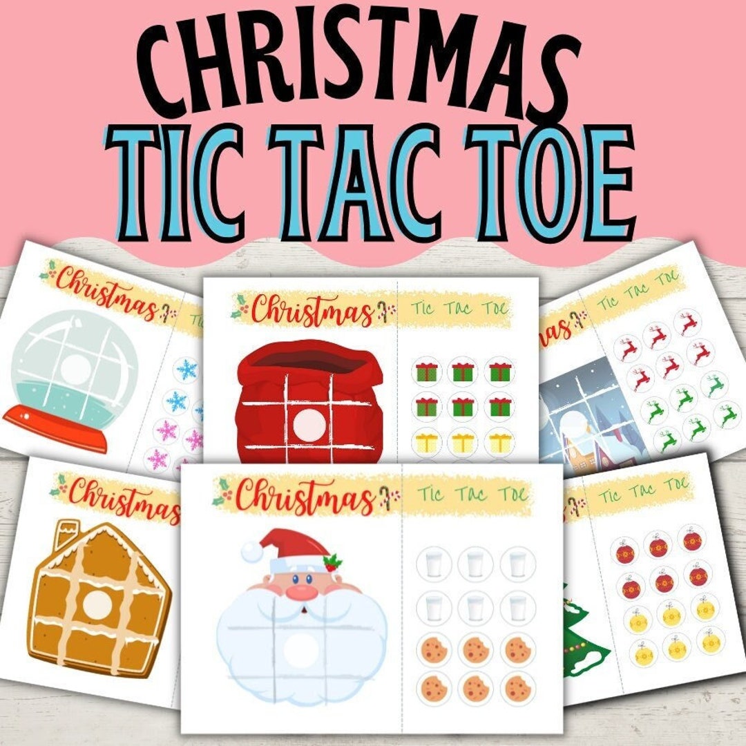 Tic Tac Toe Game Toddler Christmas Printable | Christmas Quiet Book ...