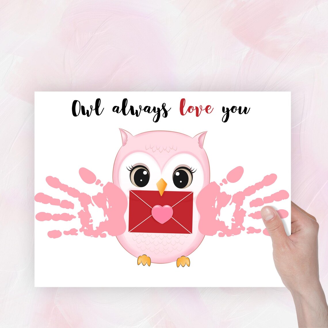 Valentines Day Handprint Art, Preschool Classroom Keepsake, Love ...
