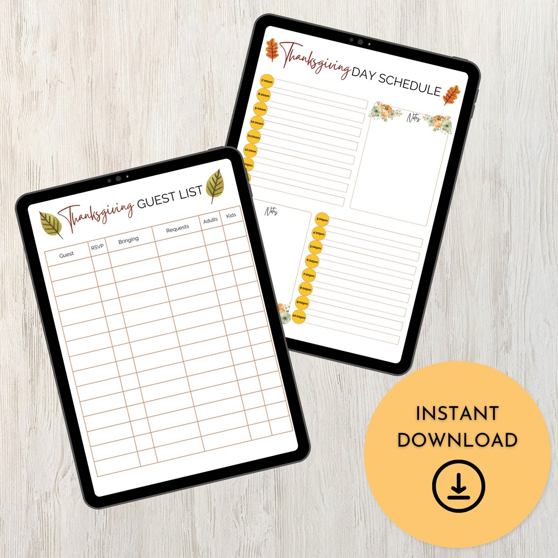 Friendsgiving Party Thanksgiving Planner Printable | Friendsgiving Menu ...