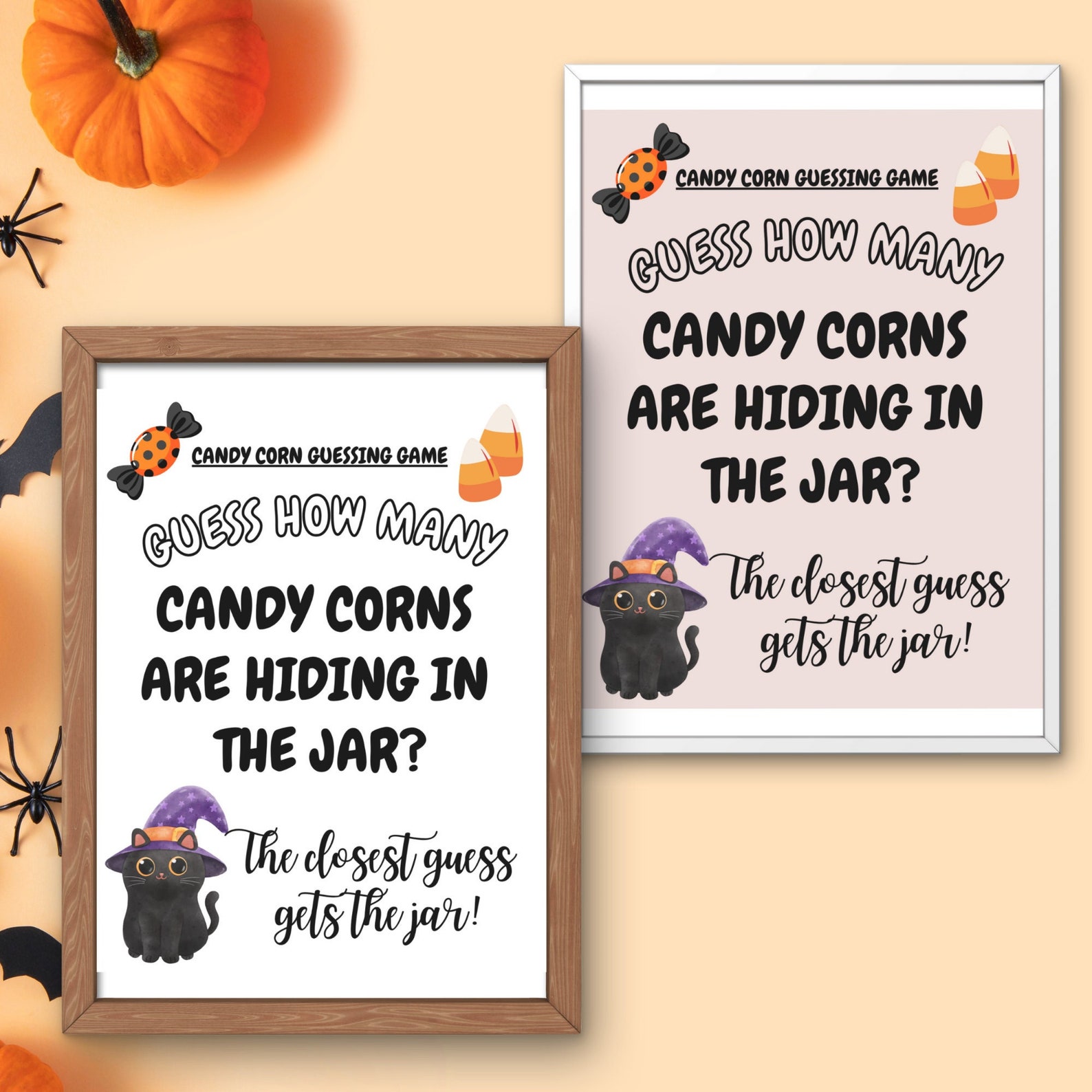 Candy Corn Guessing Game Halloween Classroom Game, Candy Corn Game ...