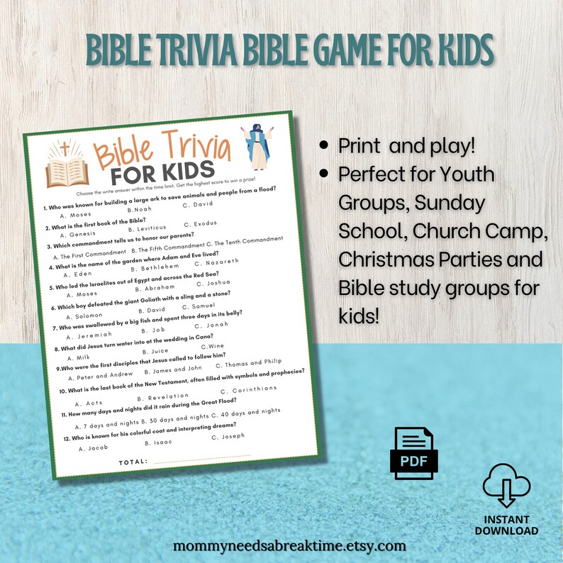 Christmas Bible Trivia, Kids Bible Games, Christmas Trivia Youth Group ...