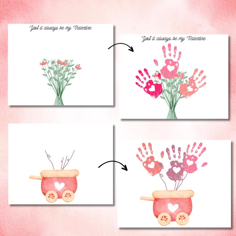 Valentines Day Handprint Art, Classroom Valentines Preschool, Love ...