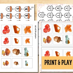 Preschool Busy Book Printable Fall Themed | Montessori Busy Book Pre K ...