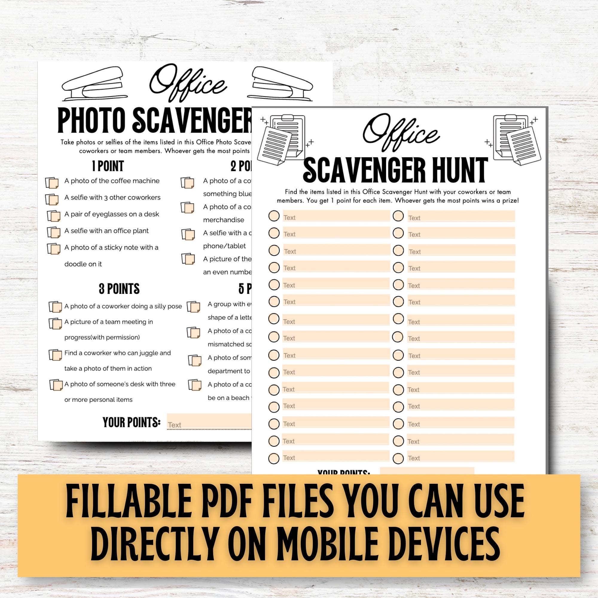 Office Scavenger Hunt Team Building Games, Work Scavenger Hunt Coworker ...