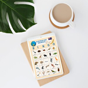Australian Animals Bingo for Kids, Australia Animal Bingo Cards ...
