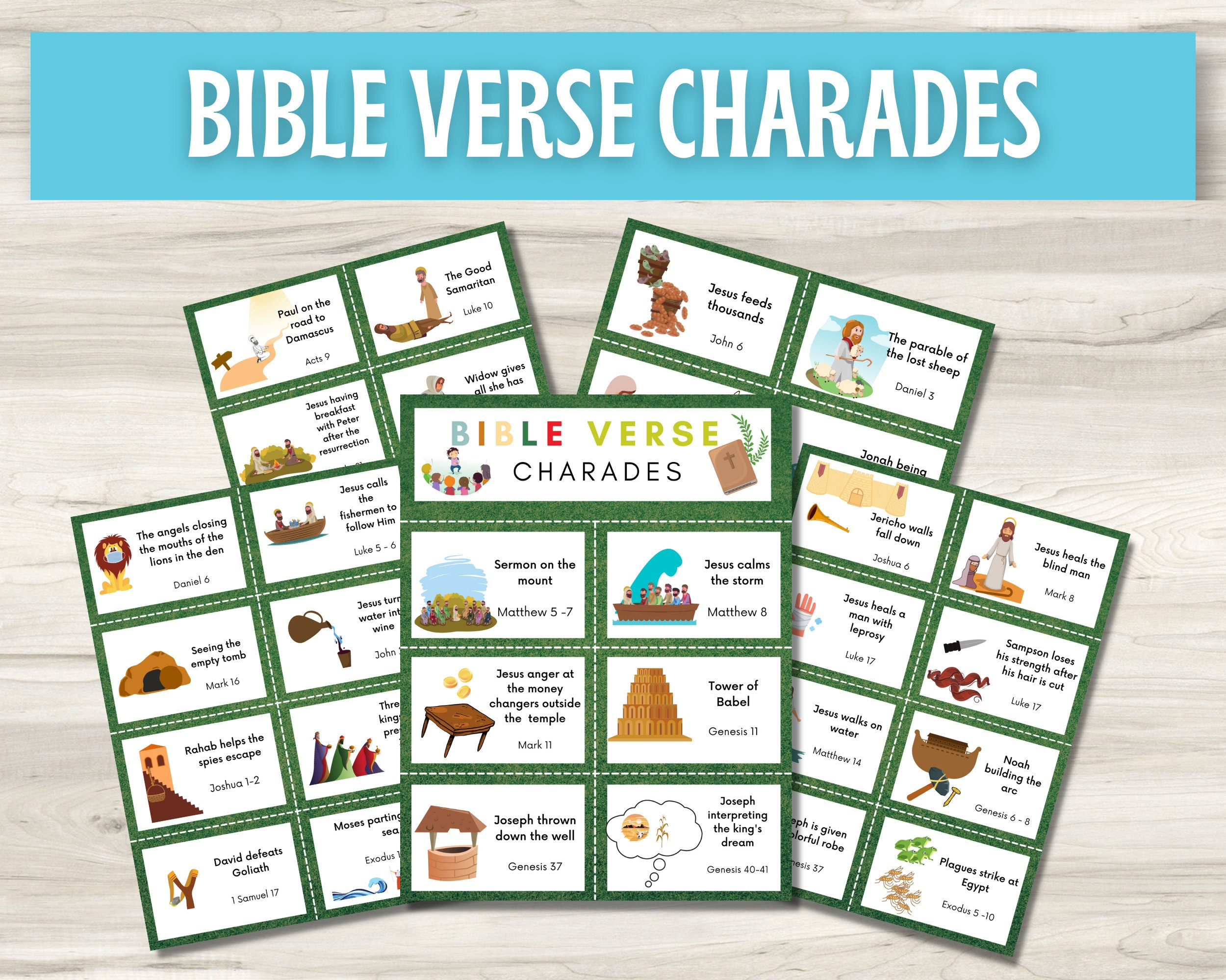 Bible Pictionary Cards