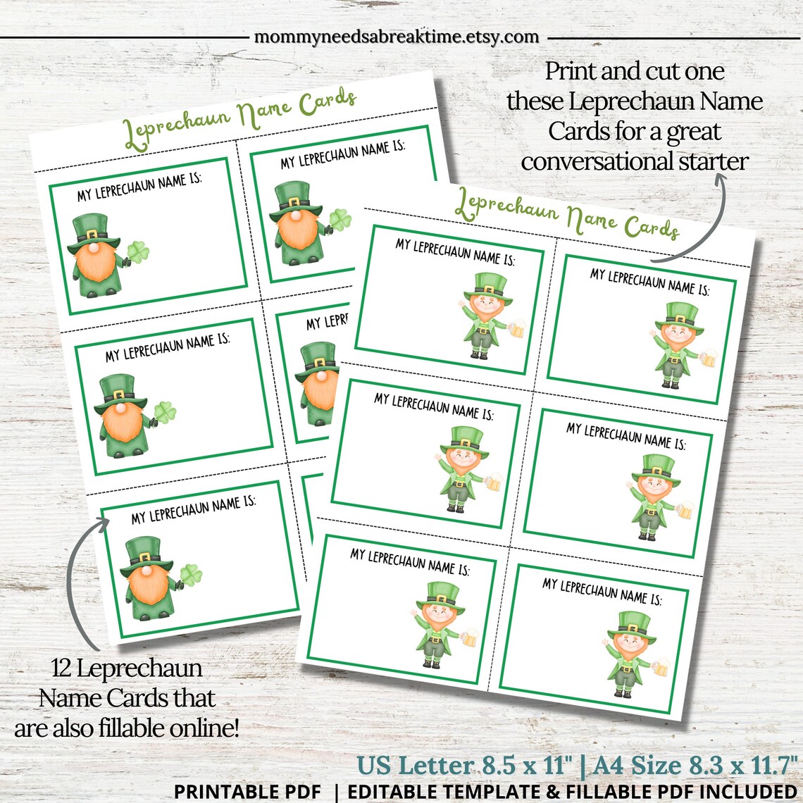 Whats Your Leprechaun Name St Patricks Day Game, St Pattys Day Game ...