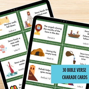 Bible Verse Charades for Kids Bible Pictionary, Bible Activities for ...