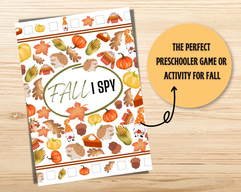 Fall I Spy Printable Road Trip Games | Fall Halloween Games Fall ...