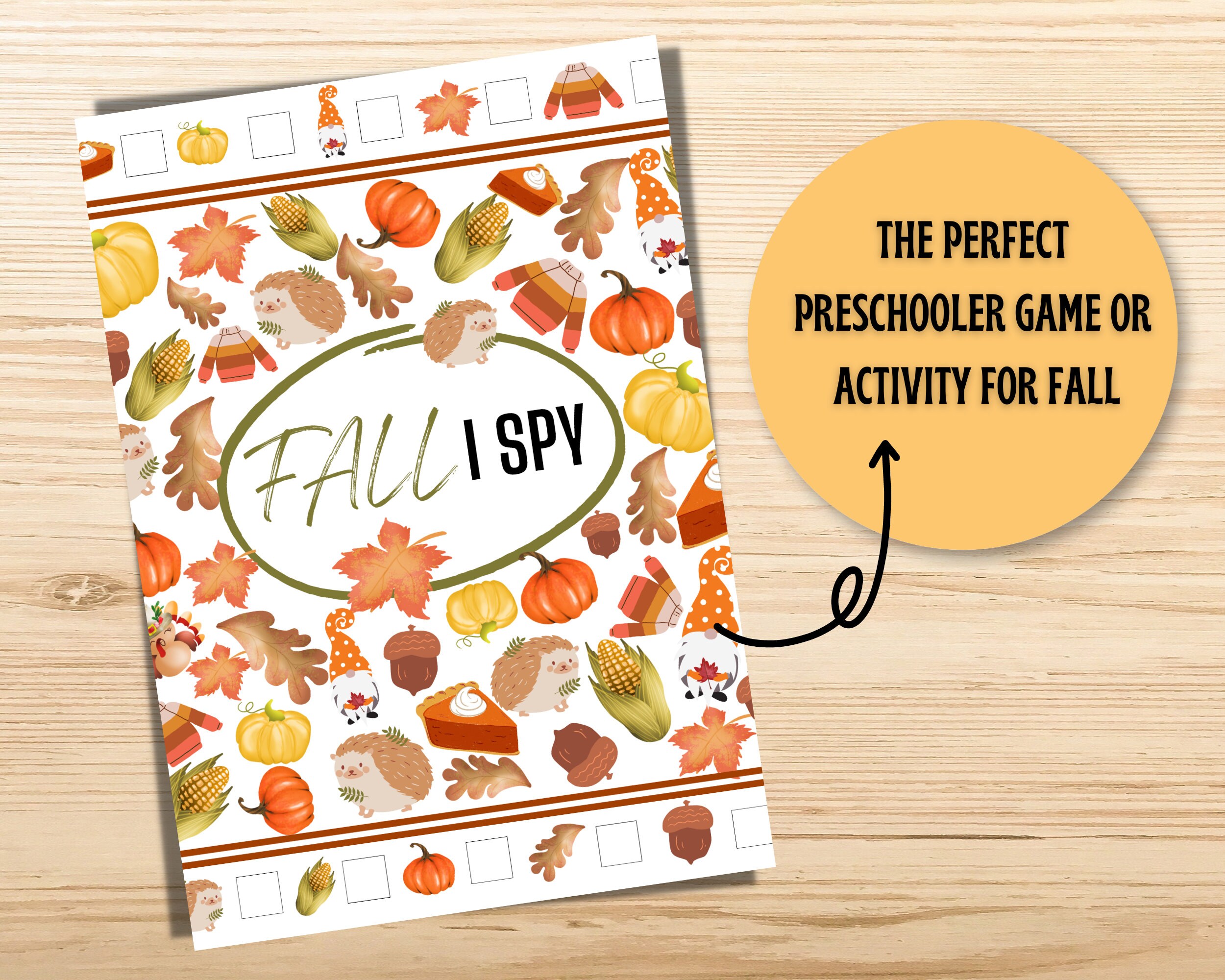 Fall I Spy Printable Road Trip Games | Fall Halloween Games Fall ...