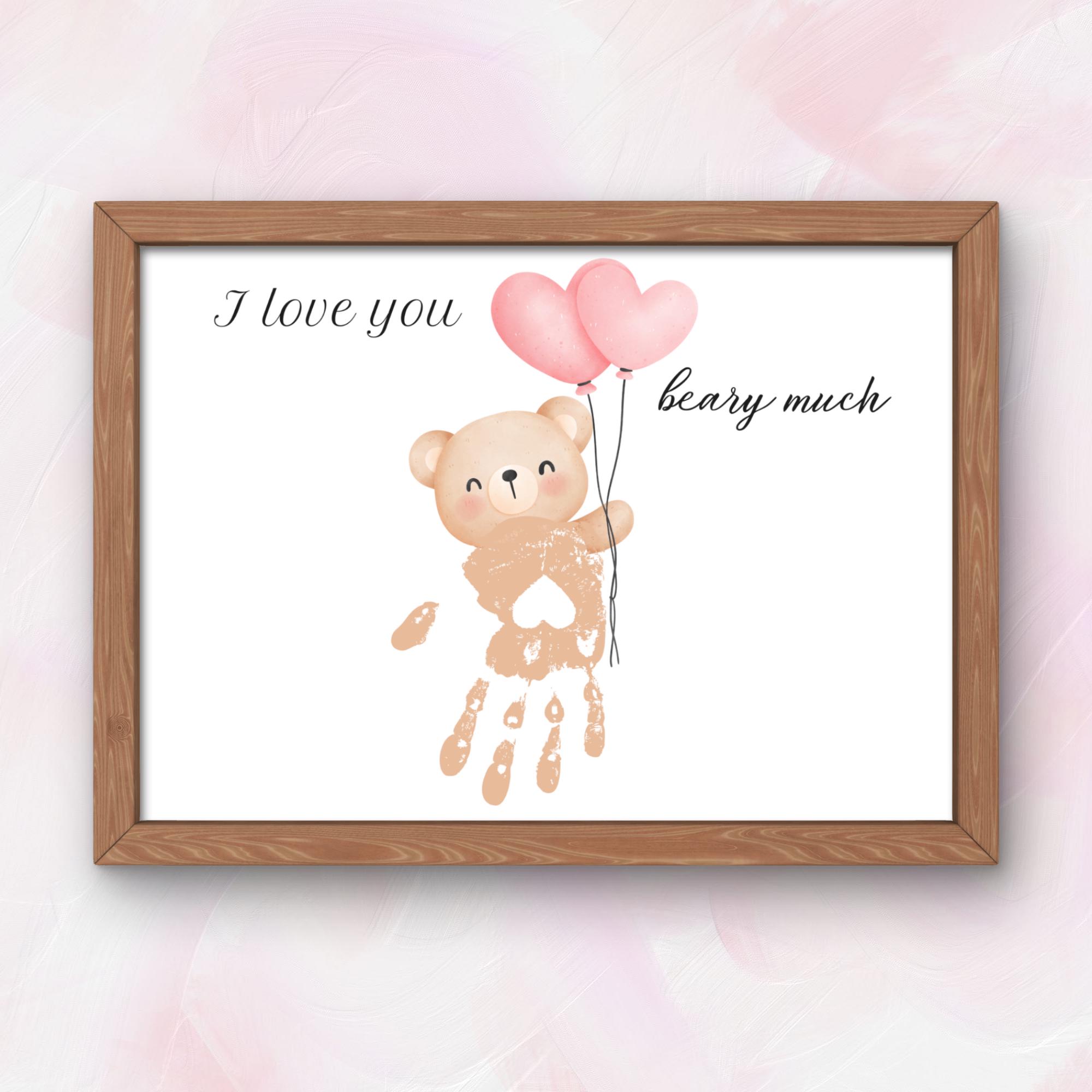 Valentines Day Handprint Art, Preschool Classroom Keepsake, Love ...