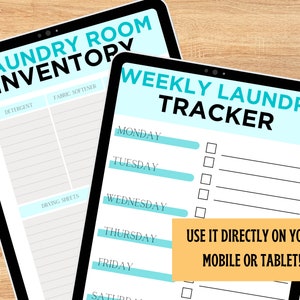 Laundry Schedule Laundry Checklist, Laundry Planner Laundry List ...