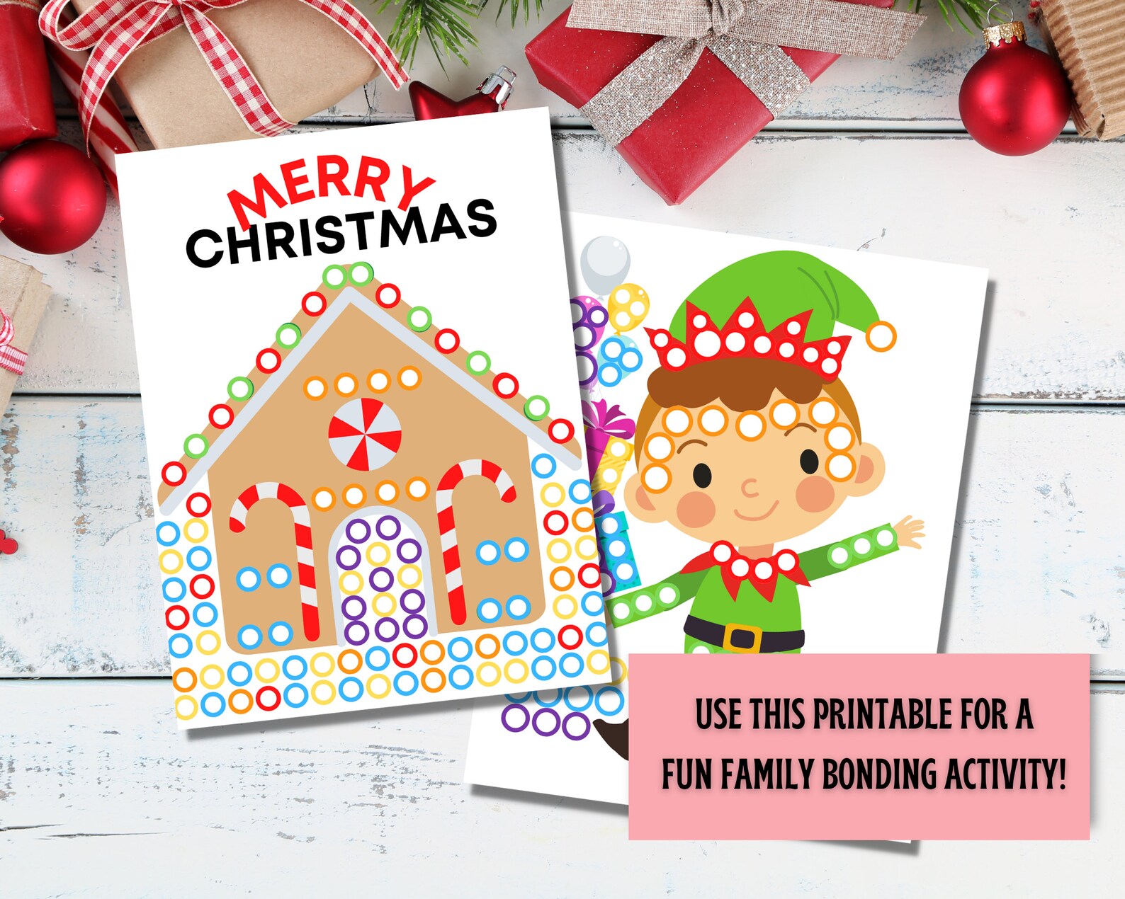 Christmas Dice Game Printable | Christmas Roll and Color Dice Game ...