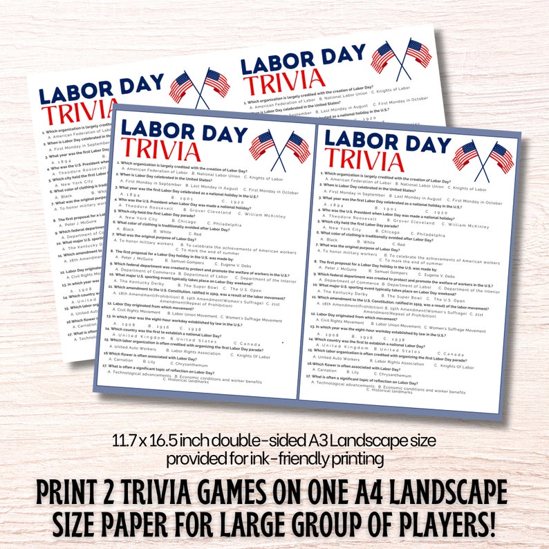Labor Day Trivia Labor Day Games, Family Reunion Games Youth Group ...