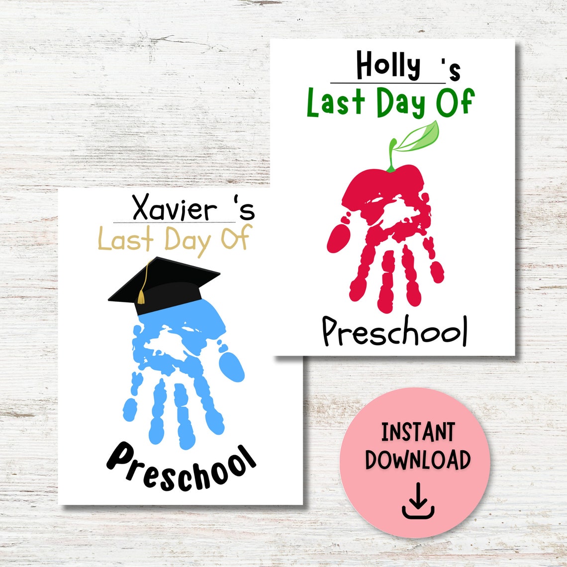 Preschool Graduation Handprint Art | Handprint Keepsake Prek Graduation ...