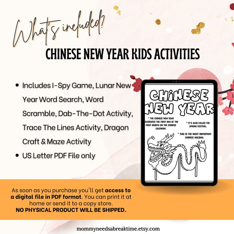 Chinese New Year Kids Activities, Lunar New Year Printables, Lunar New ...