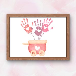 Valentines Day Handprint Art, Classroom Valentines Preschool, Love ...