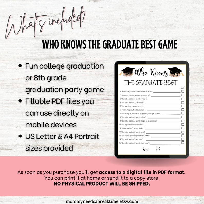 How Well Do You Know the Graduate, College Graduation Who Knows Best ...