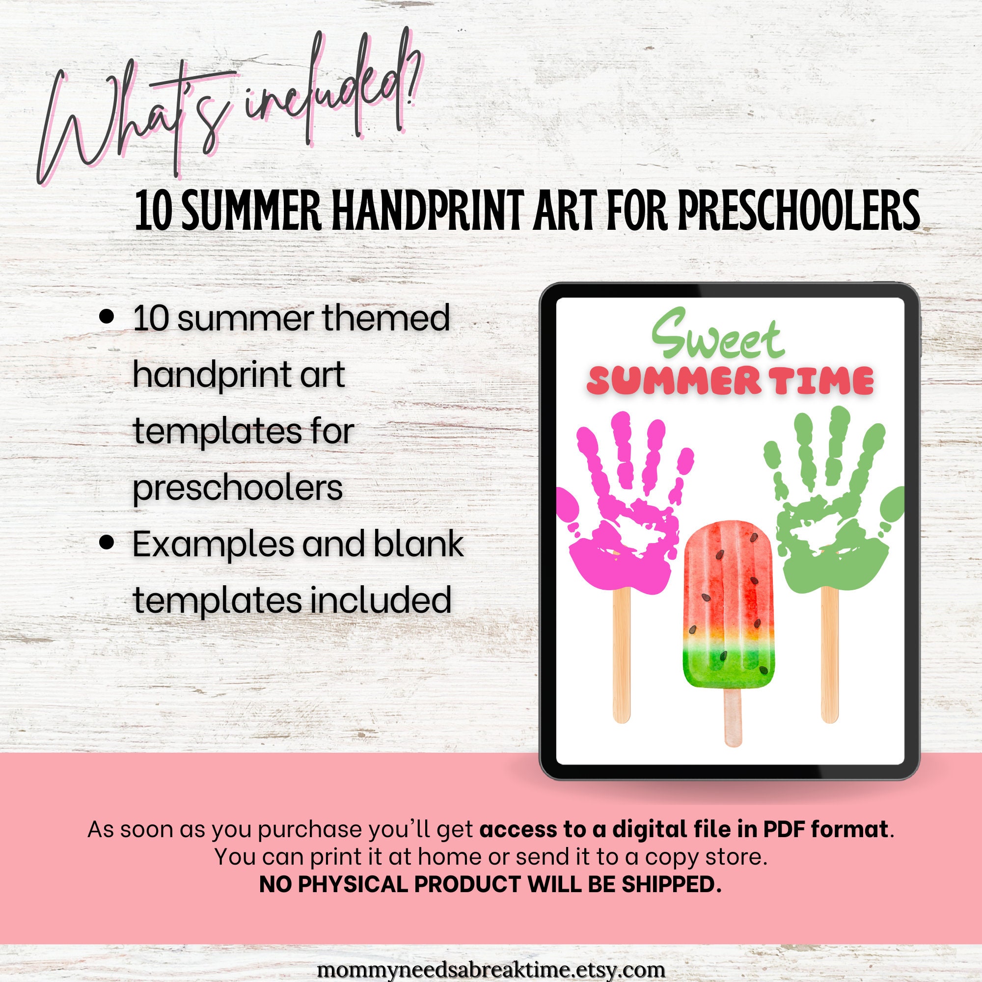 Summer Handprint Art Preschool Camping Activities, Preschool Handprint ...