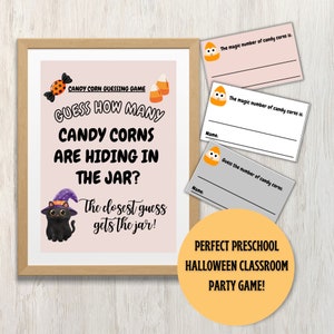 Candy Corn Guessing Game Halloween Classroom Game, Candy Corn Game ...