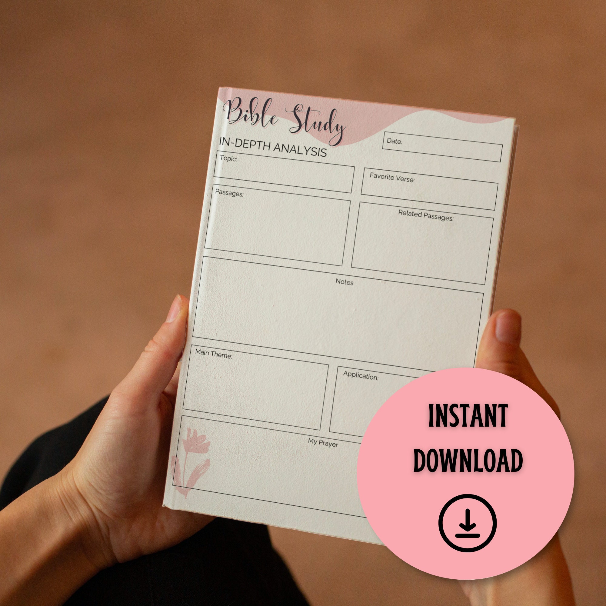 Fillable Bible Study Workbook, Prefilled Bible Study for Class, Bible ...