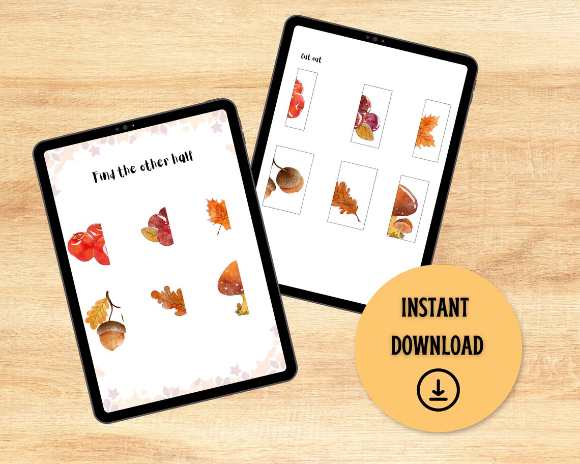 Preschool Busy Book Printable Fall Themed Montessori Busy Book Pre K ...