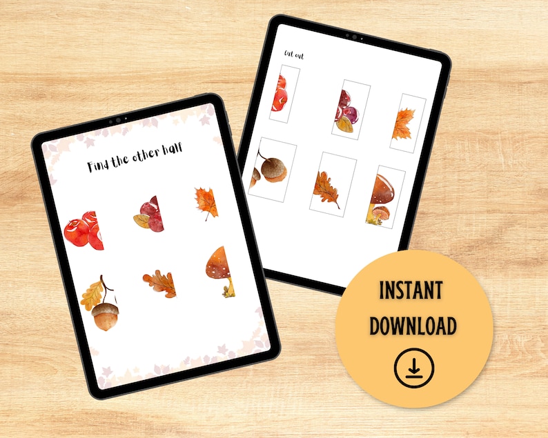 Preschool Busy Book Printable Fall Themed | Montessori Busy Book Pre K ...