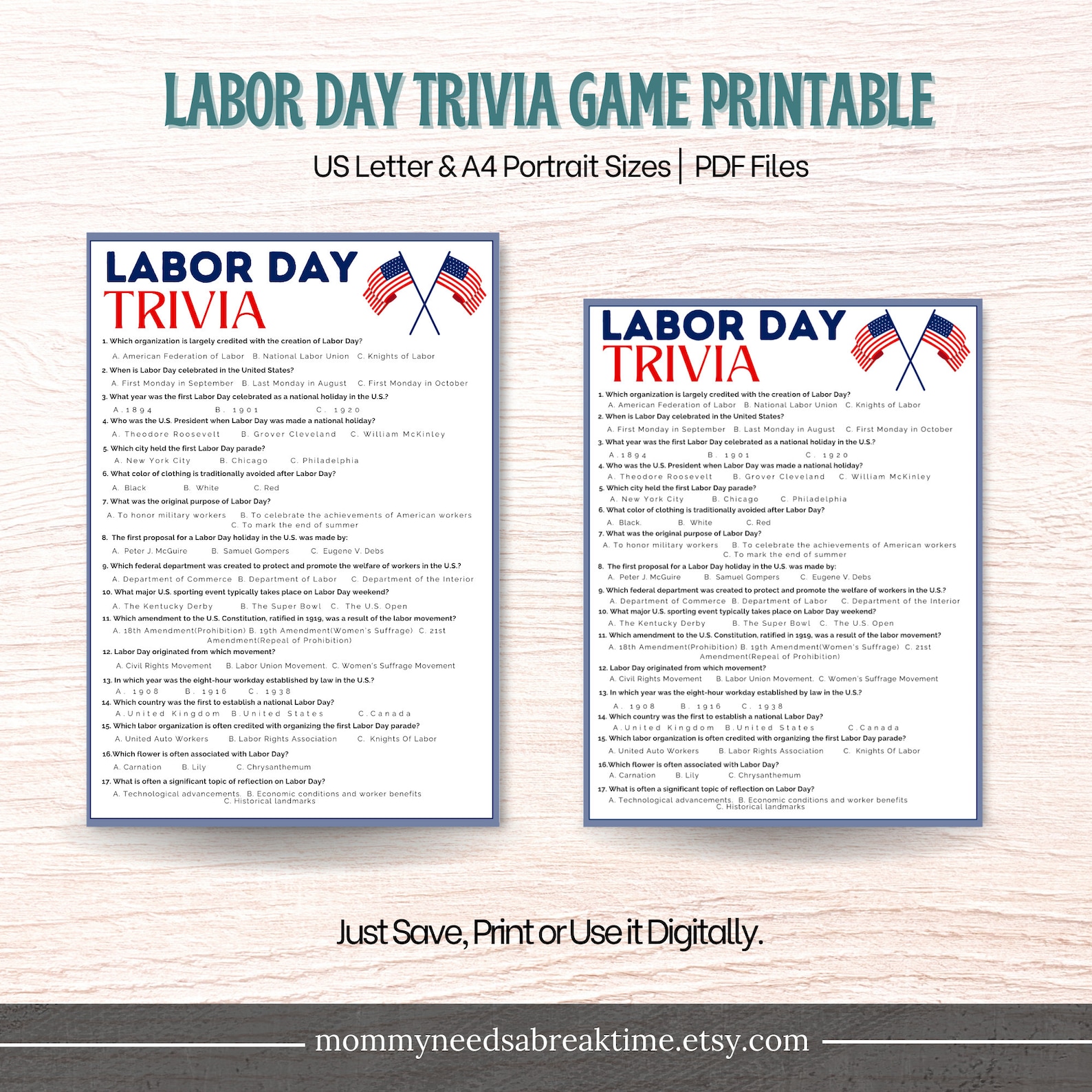 Labor Day Trivia Labor Day Games, Family Reunion Games Youth Group ...