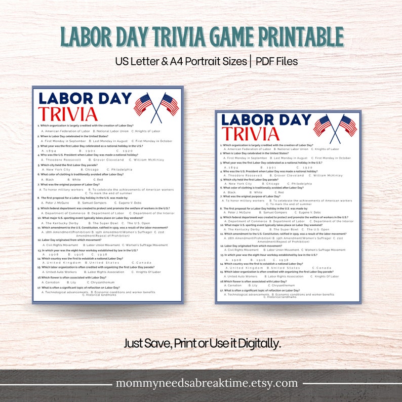 Labor Day Trivia Labor Day Games, Family Reunion Games Youth Group ...