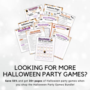 Halloween Find the Guest Bingo Adult Halloween Game, Halloween Mix and ...