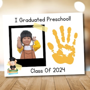 2024 Preschool Graduation Handprint, Preschool Grad Gift Handprint ...