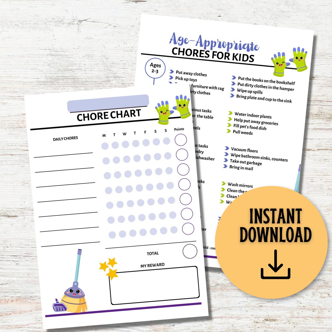 Summer Chore Chart Teen Chore Chart, Chores List for Kids, Kids Daily ...