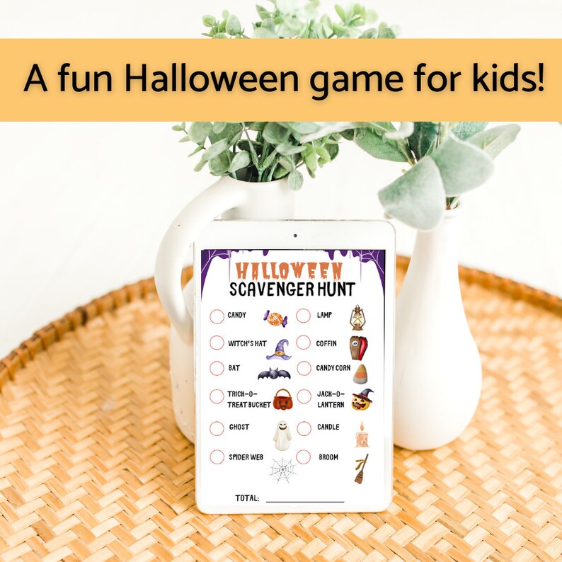 Halloween Scavenger Hunt Printable | Preschool Halloween Scavenger Hunt ...