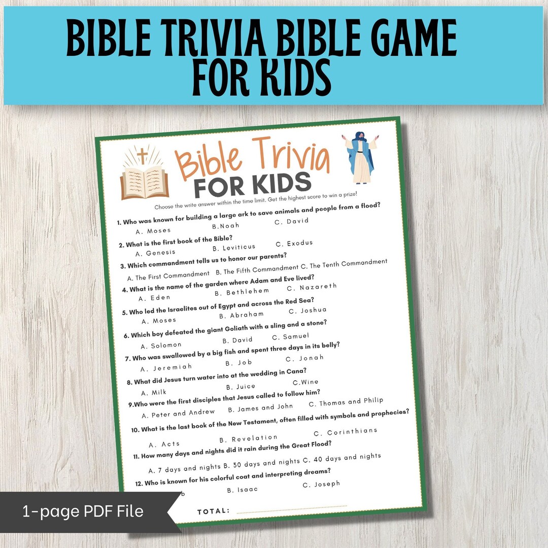 Christmas Bible Trivia, Kids Bible Games, Christmas Trivia Youth Group ...