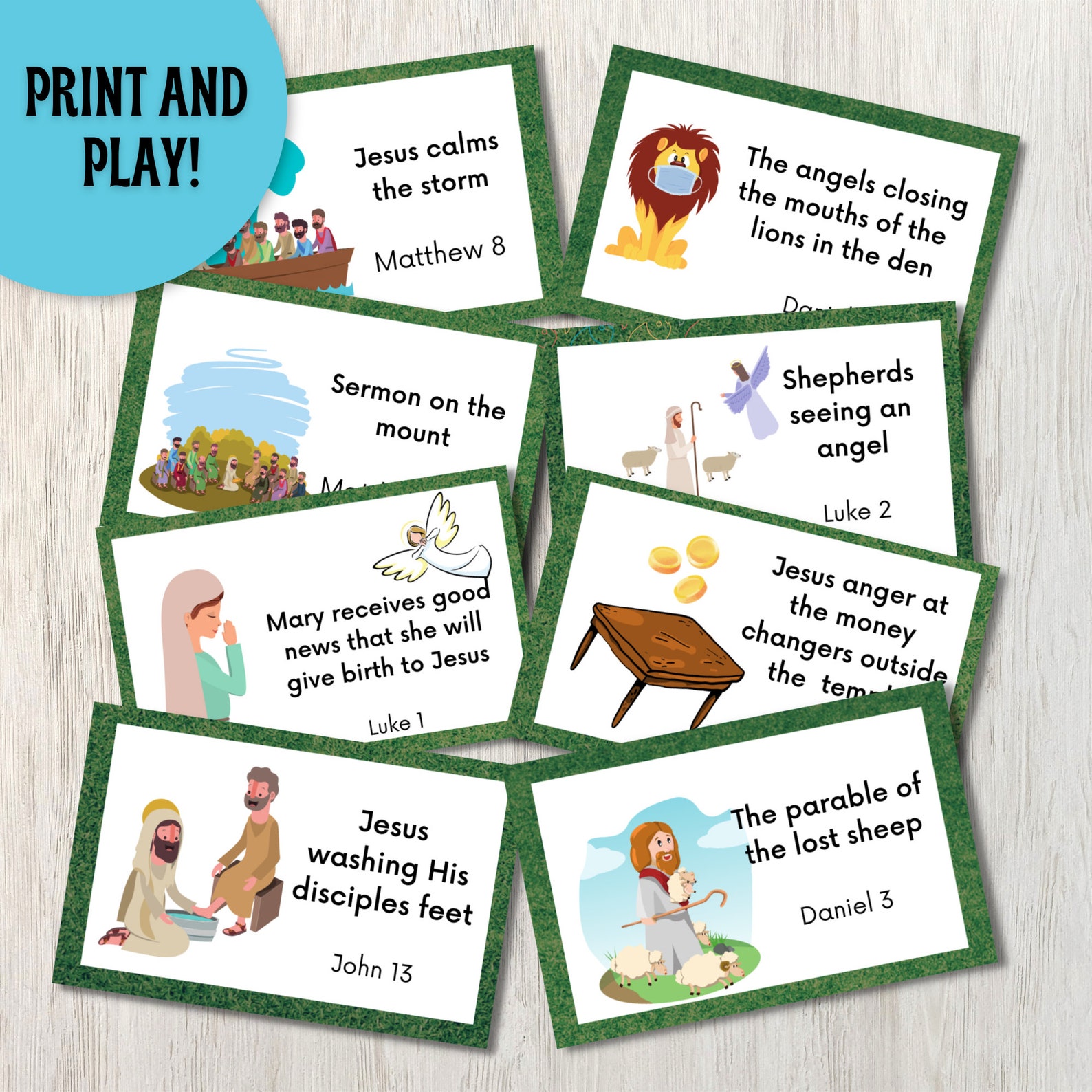 Bible Verse Charades for Kids Bible Pictionary, Bible Activities for ...