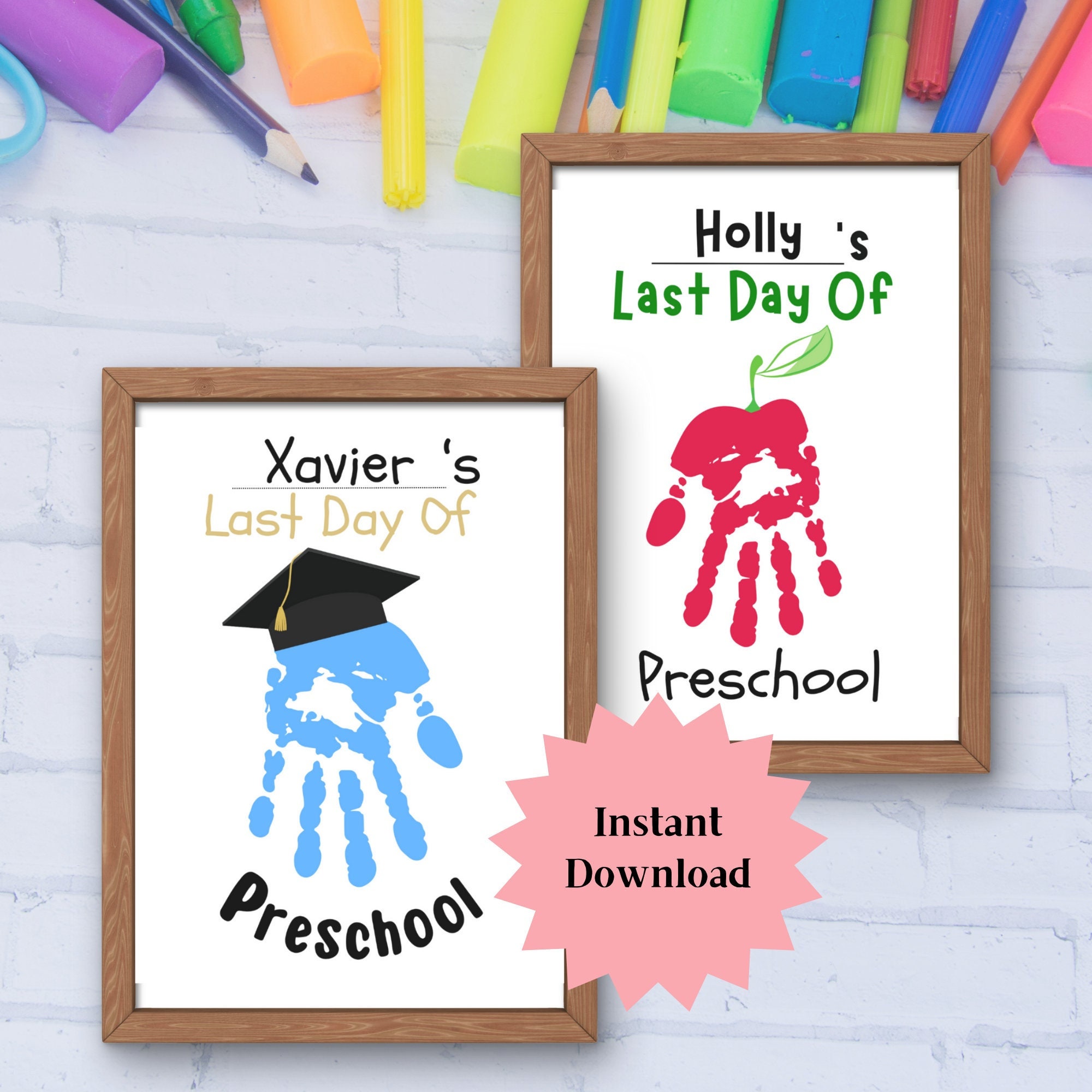 Preschool Graduation Handprint Art | Handprint Keepsake Prek Graduation ...