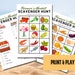 Farmers Market Scavenger Hunt for Kids, Outdoor Scavenger Hunt for Kids ...