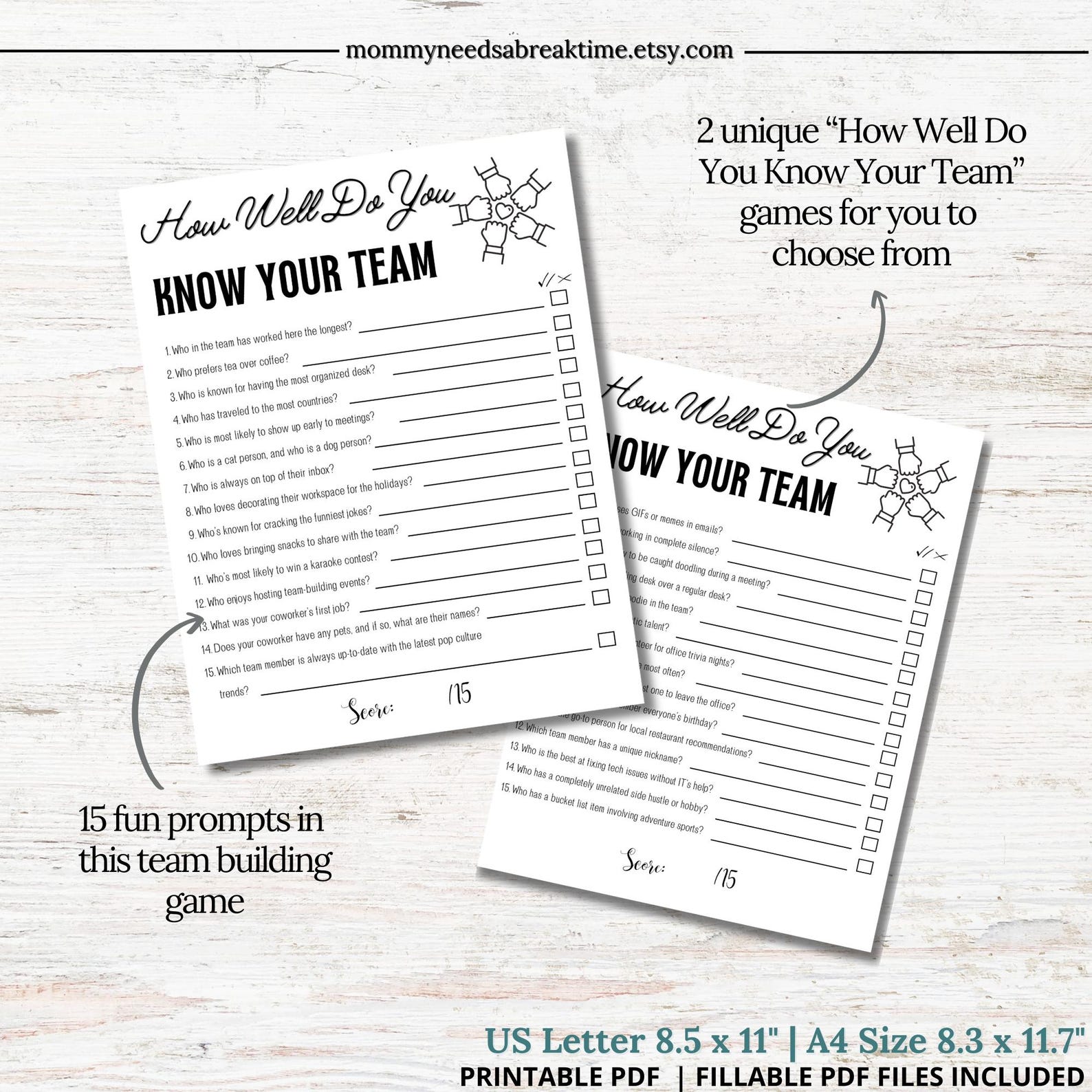 Team Building Games How Well Do You Know Your Team, Work Party Games ...