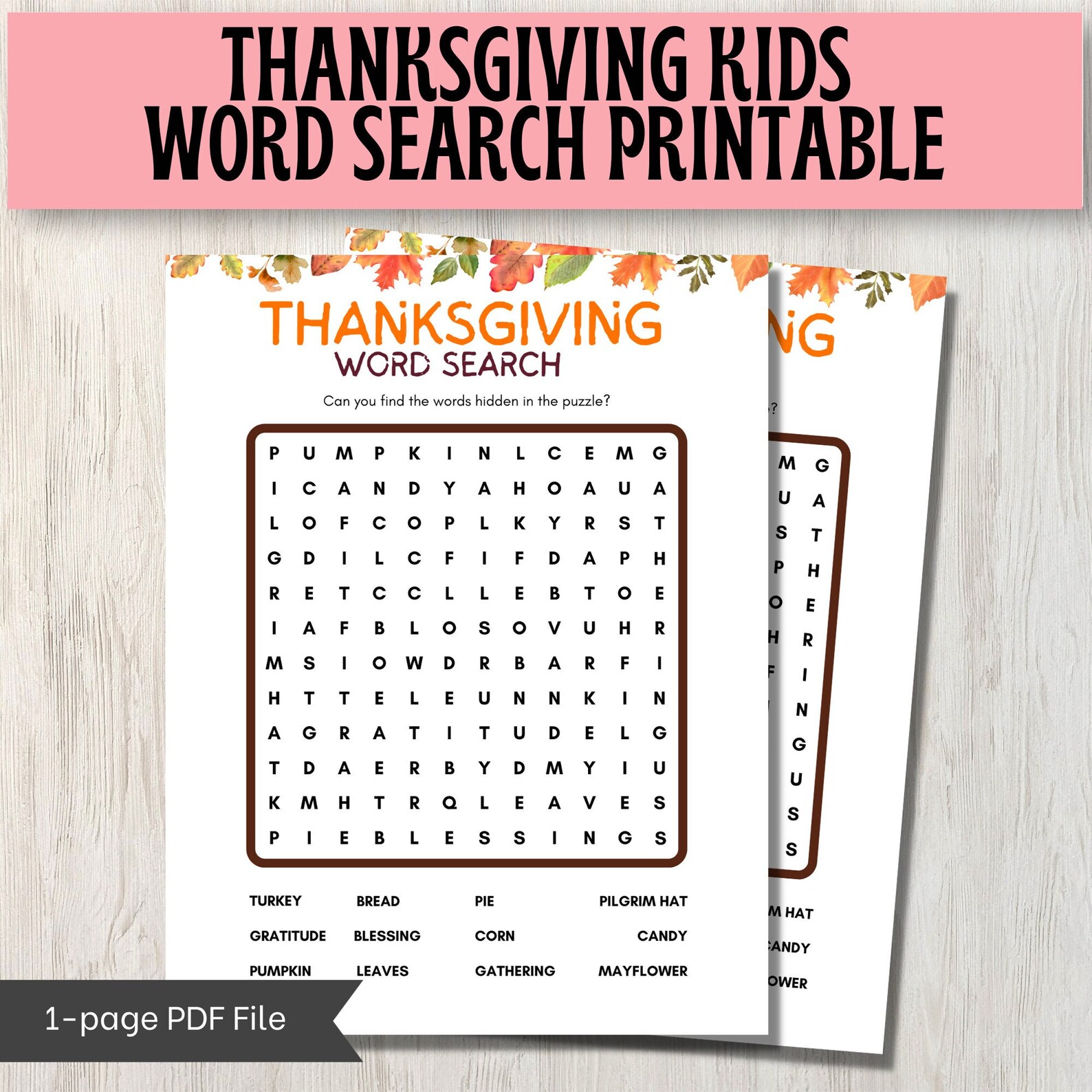 Thanksgiving Word Search Kids Word Search, Thanksgiving Games for Kids ...