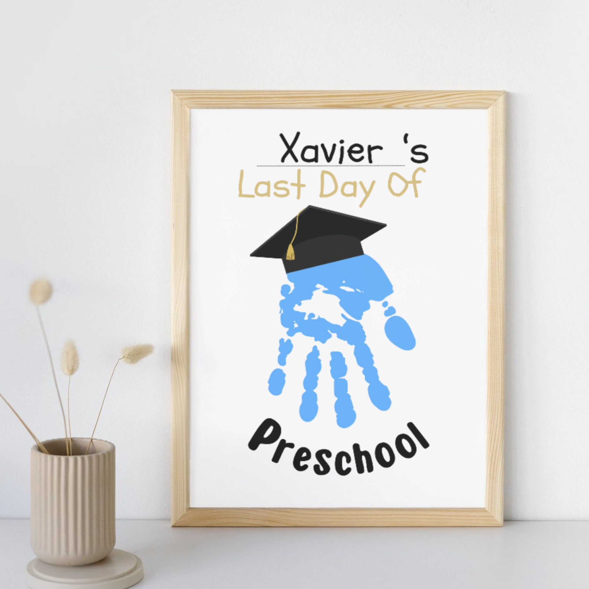 Preschool Graduation Handprint Art | Handprint Keepsake Prek Graduation ...