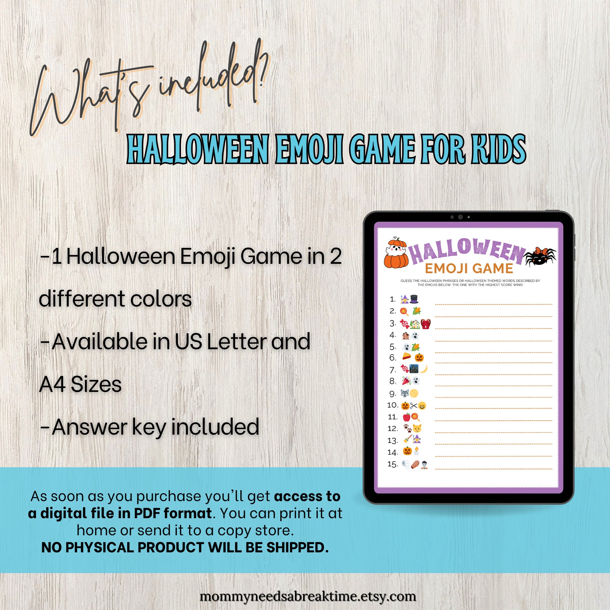 Halloween Emoji Game Halloween Words | Halloween Emoji Pictionary ...