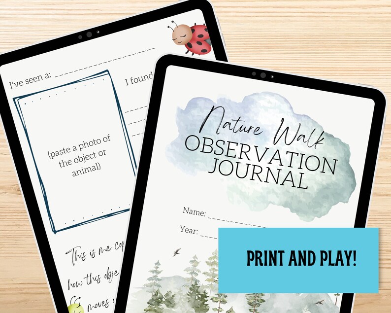 Nature Journal for Kids Printable, Camping Journal Kids Outdoor Journal ...