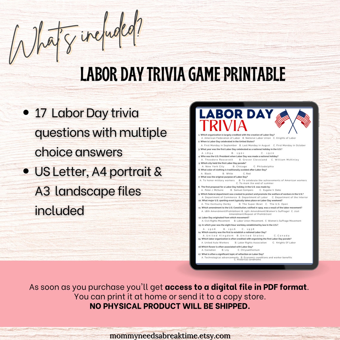 Labor Day Trivia Labor Day Games, Family Reunion Games Youth Group ...