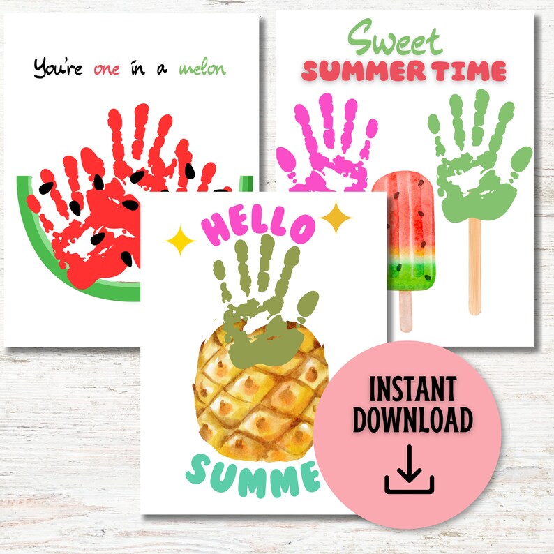 Summer Handprint Art Preschool Camping Activities, Preschool Handprint ...
