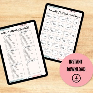 Declutter Planner Printable | Declutter Checklist | Declutter Challenge Printable | Decluttering ...