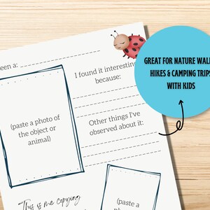 Nature Journal for Kids Printable, Camping Journal Kids Outdoor Journal ...